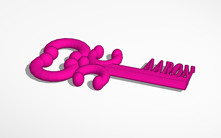 3D design Aaron Key - Tinkercad