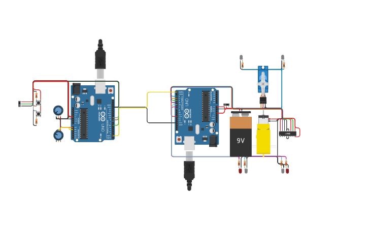 Circuit design CARRO DRIVE by WIRE 2021 | Tinkercad