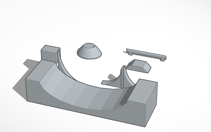 3D design skate park - Tinkercad