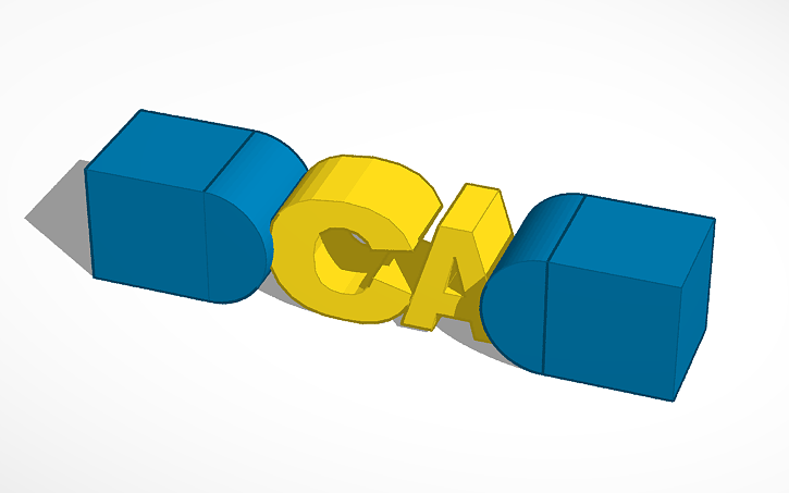 3D design CA LOGO | Tinkercad