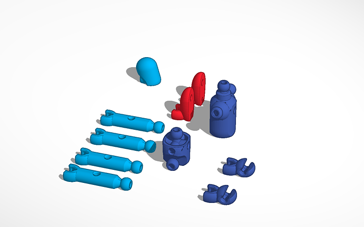 3D design toy action figure - Tinkercad