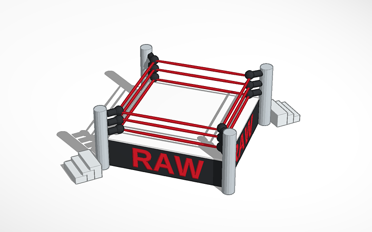 3D design WWE Ring - Tinkercad