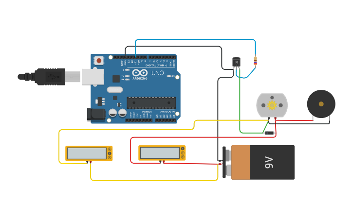 Circuit Design Projeto Para Teste De Motor Tinkercad