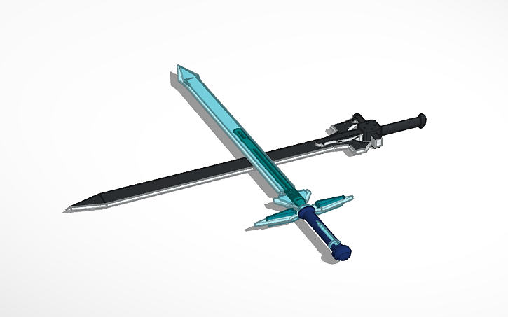 3D design kirito swords - Tinkercad