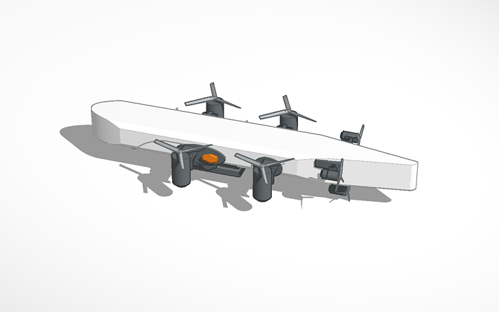 3D design Air Ship - Tinkercad