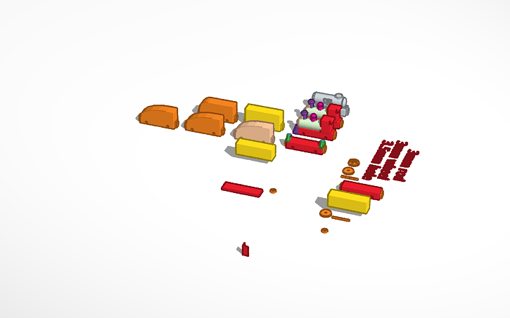 3D design Trains v2 - Tinkercad