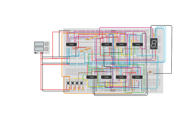 Circuit design Project Logic - Tinkercad