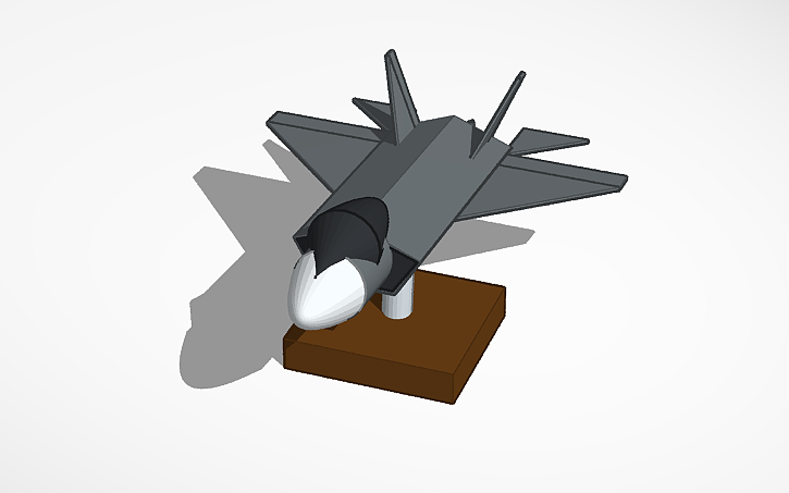 3D design f-22 - Tinkercad