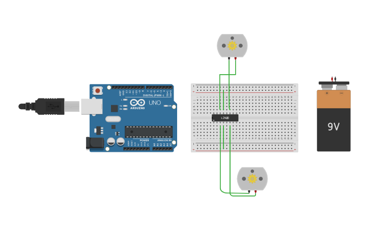 Circuit Design Speed Control Tinkercad