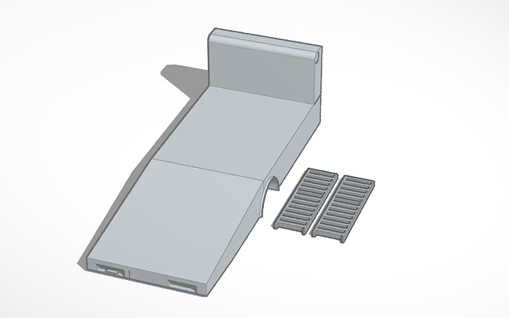 3D design 1:25 Scale Ramp Truck Bed with ramps | Tinkercad
