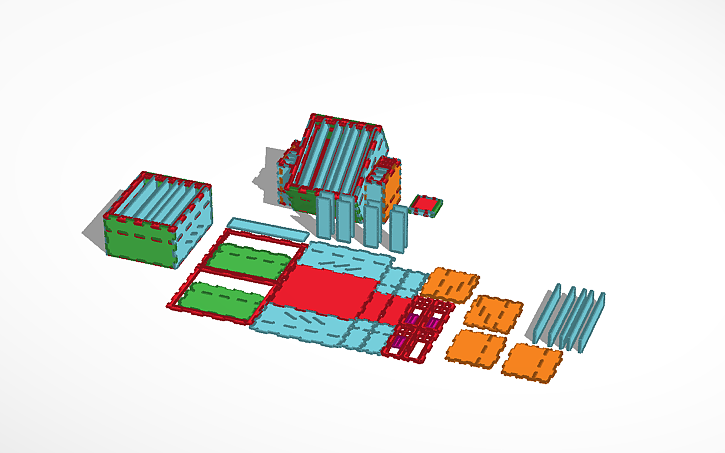 3D design Tool rack - Tinkercad