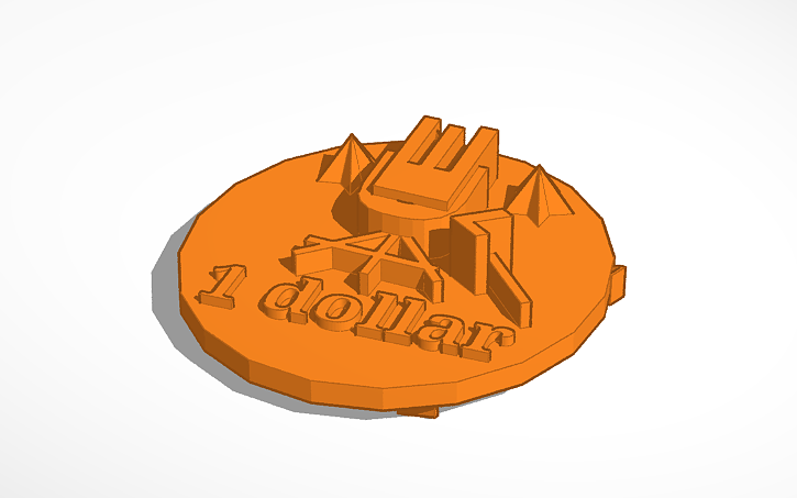 3D design My New Australian 1 dollar coin design | Tinkercad