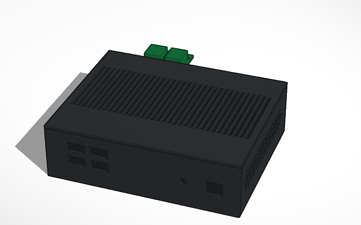 3D design Mini PC Box - Tinkercad