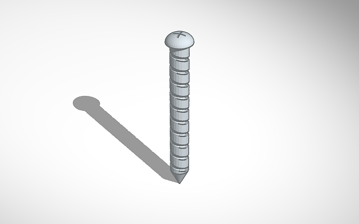 3D design tornillo - Tinkercad