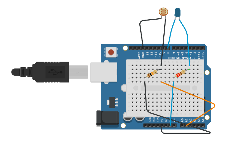 Circuit design Sensor Infrarrojo - N°7 | Tinkercad