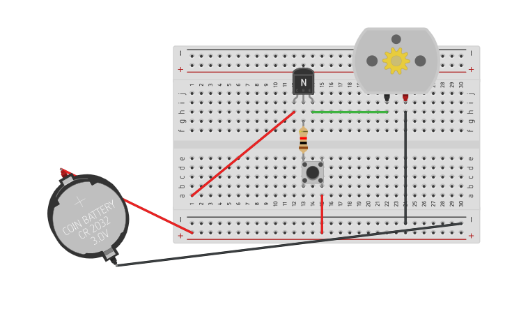 Circuit Design Ejemplo Funcionamiento Transistor Y Motor Tinkercad