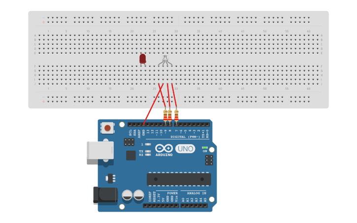 Circuit Design Blink Test Tinkercad 