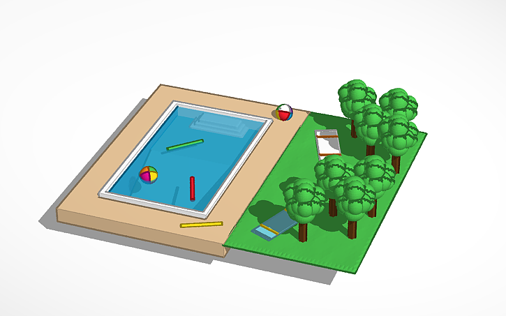 3D design Pool - Tinkercad