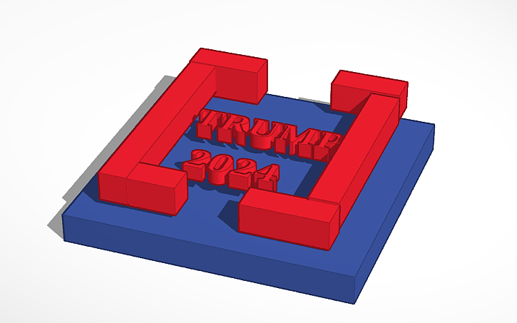 3D design Trump pls - Tinkercad