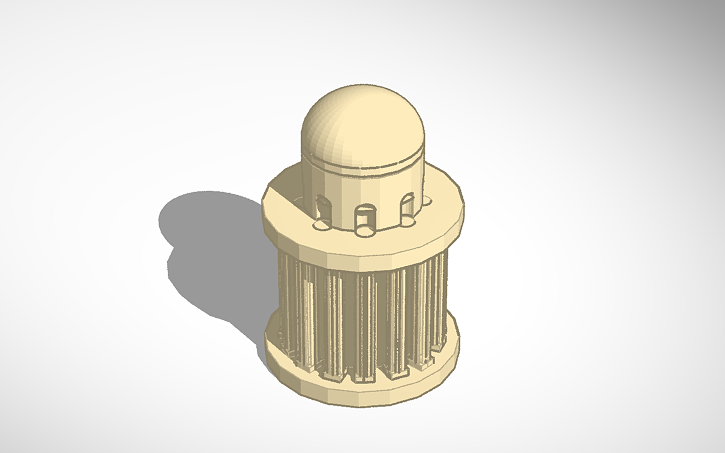 3D design Copy of Roman Dome With Column - Tinkercad