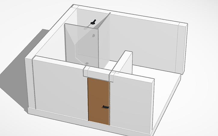 3D design bathroom - Tinkercad