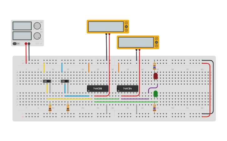 Circuit design voting system - Tinkercad