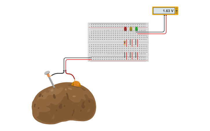 Circuit design Primera clase (Ejemplo) - Tinkercad