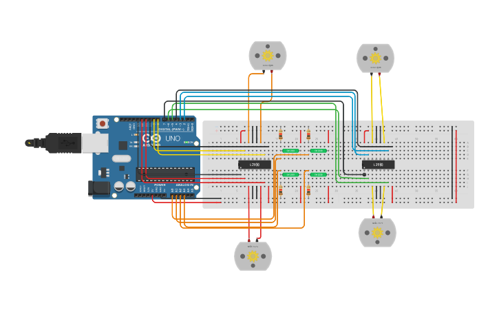 Circuit design Drone - Tinkercad