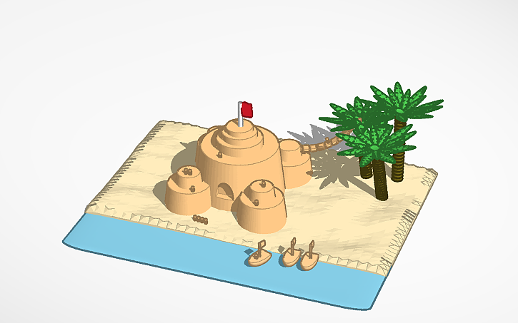 3D design The sand kingdom - Tinkercad