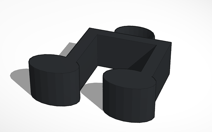 3D design music note - Tinkercad