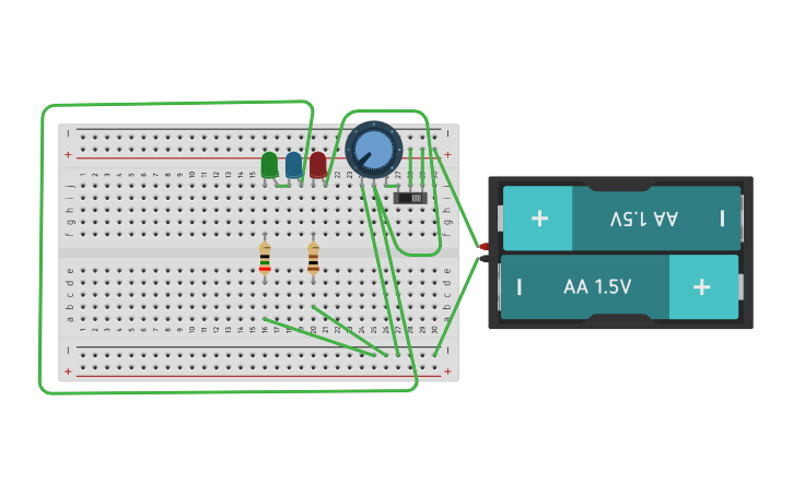 Circuit Design Potentiometer Series Parallel Circuit Tinkercad