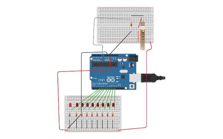 Circuit design practica en clase | Tinkercad