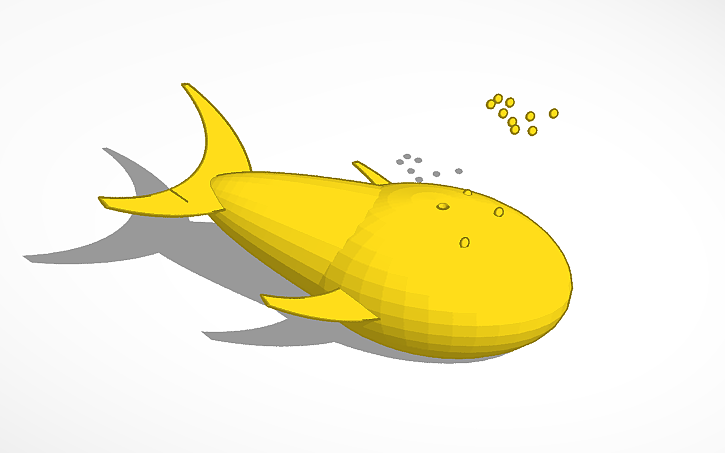 3D design whale - Tinkercad