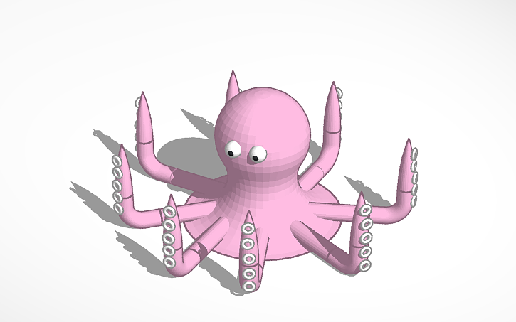 3D design octopus - Tinkercad