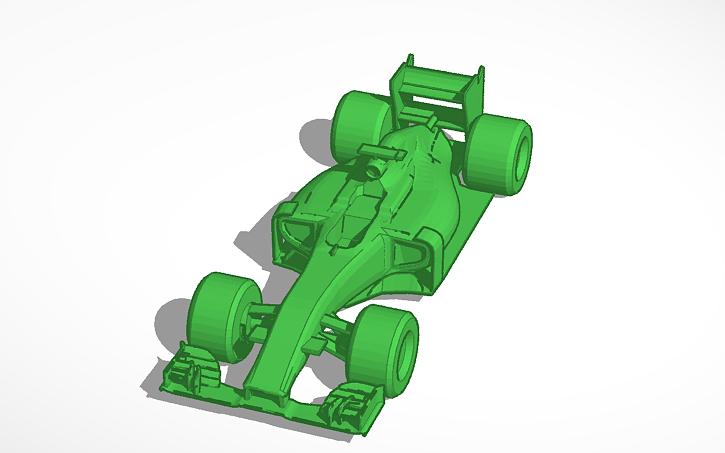 3D design Formula One car - Tinkercad