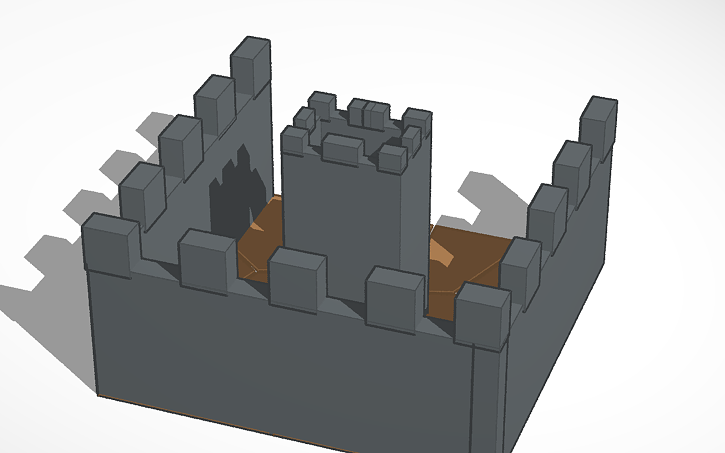 3D design Zamek - Tinkercad