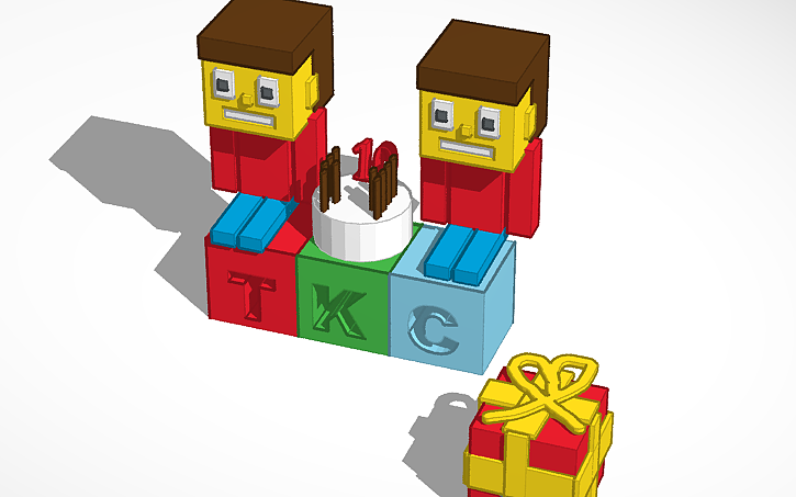 3D design birthday Cake | Tinkercad