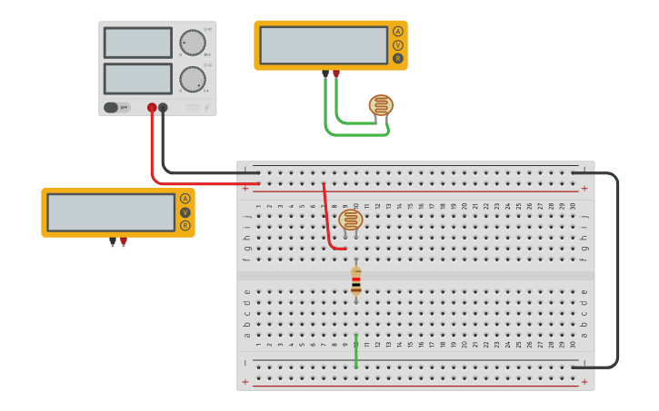 Circuit Design Fotoresistencia Tinkercad