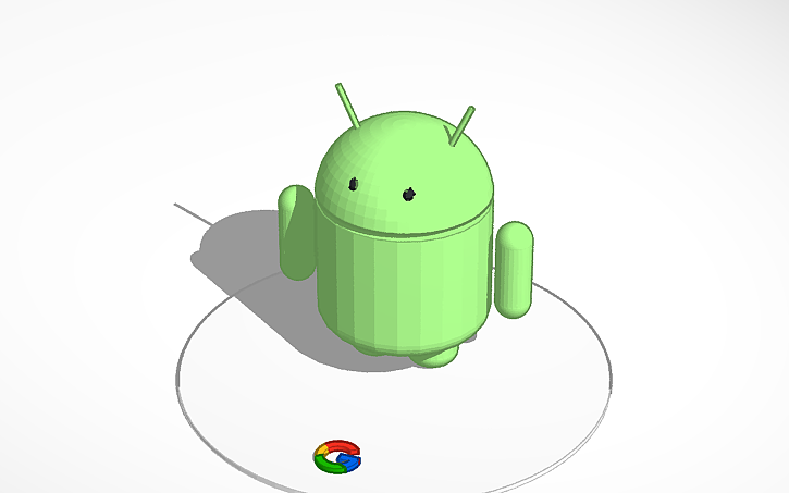 3D design Google Android Robot - Tinkercad