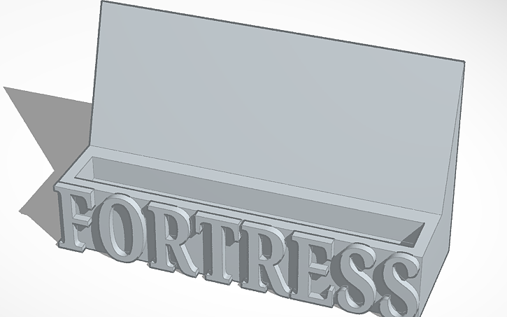 3D design Trading Card Display - Tinkercad