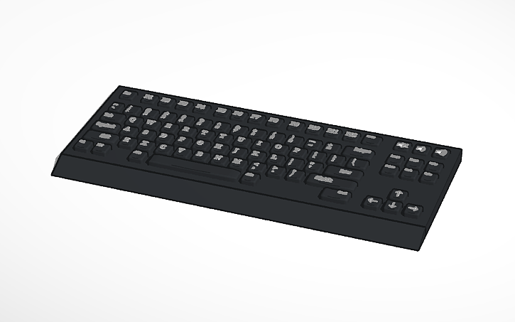 3d Design Keyboard Tinkercad