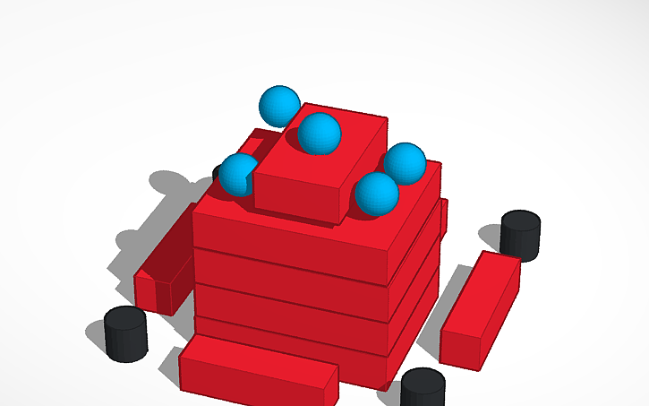 3D design Hotel Surrounded by Cylinders and Blocks#ELC | Tinkercad