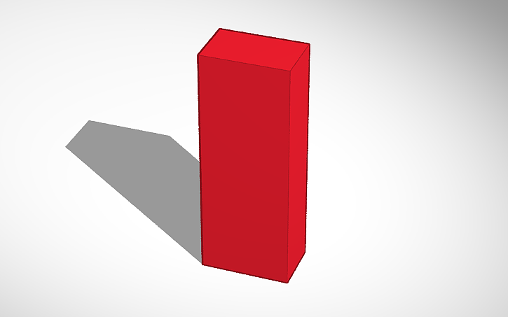 3D design Rectangular prism - Tinkercad