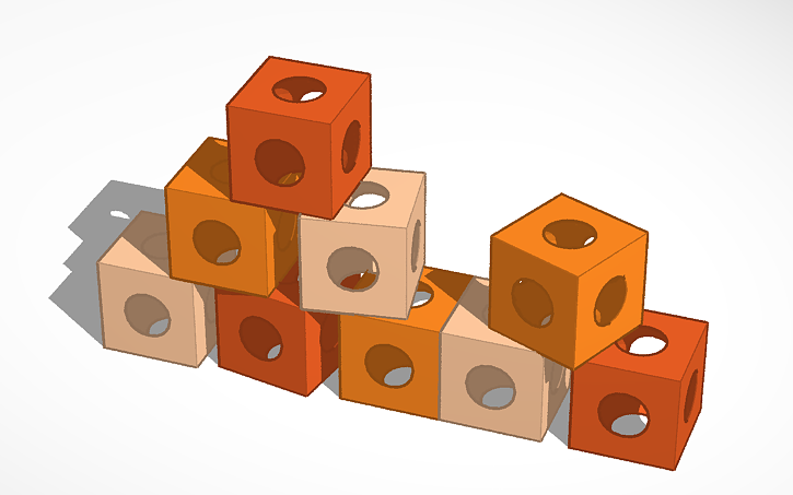 3D design Toy bricks - Tinkercad
