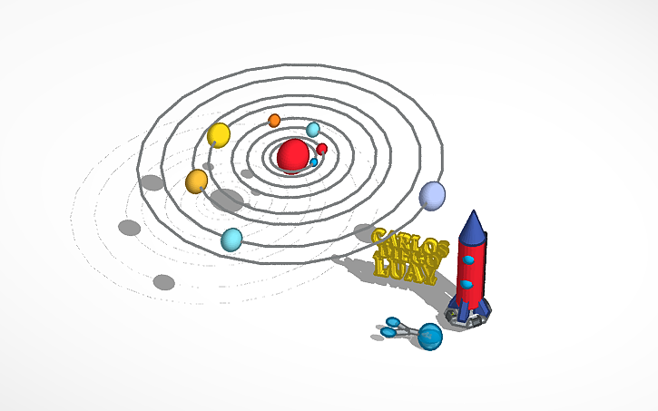 3D design cohete Luay Carlos Diego | Tinkercad