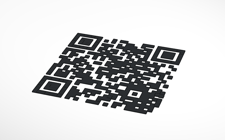 3D design QR CODE - Tinkercad