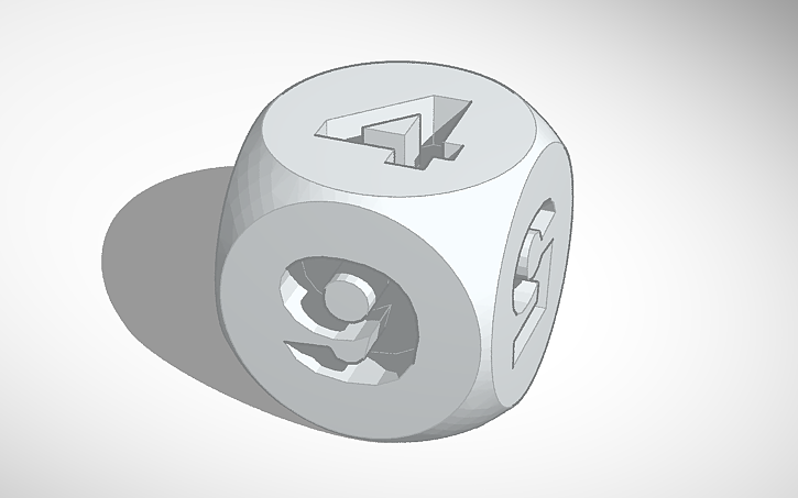 3D design dice | Tinkercad