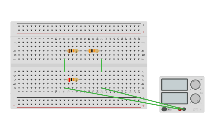 Circuit design Current Divider Rule Circuit - Tinkercad