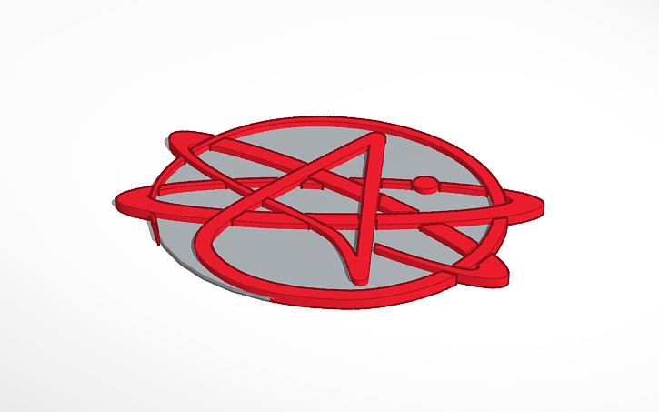 3D design Atheist/Science symbol | Tinkercad