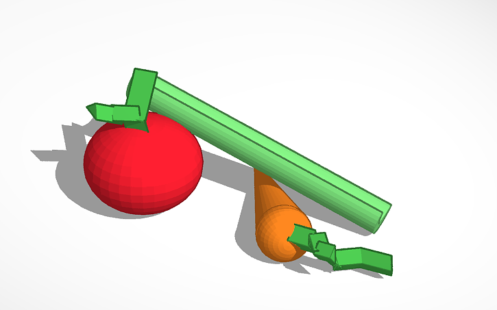 3D design Vegetables - Tinkercad